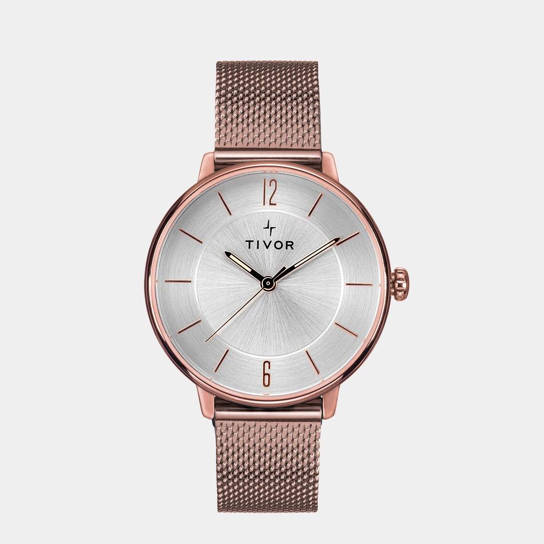 TIVOR ALVA DAWN Ladies Women Watches - 32mm, Steel Mesh Straps – Tivor